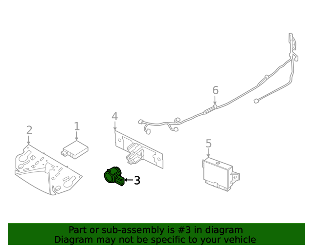 2021-2023 Nissan Rogue Park Sensor 28438-0724R | OEM Parts Online