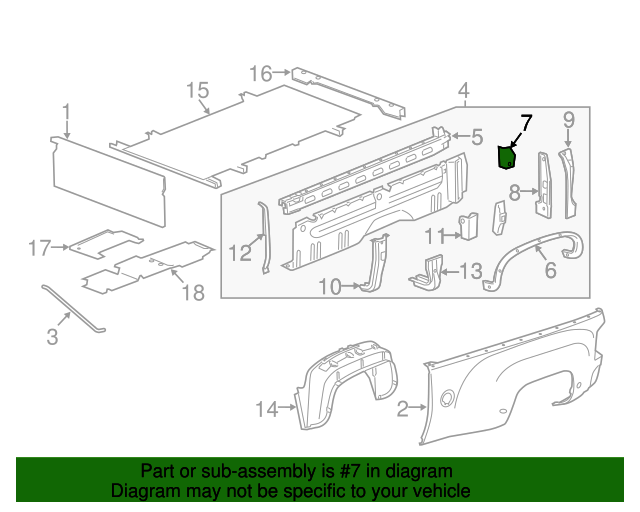 2007-2020 GM Rear Bracket 22817972 | GMPartsDirect.com
