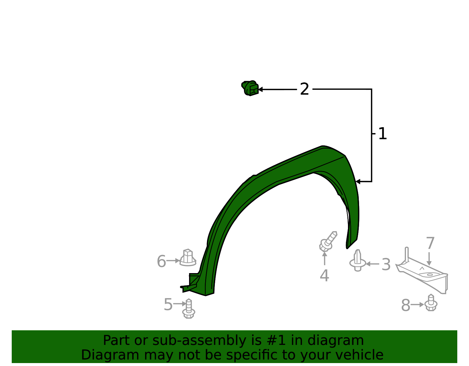 2019-2025 Lexus Wheel Opening Molding 75606-76010 | Lexus OEM Parts Online