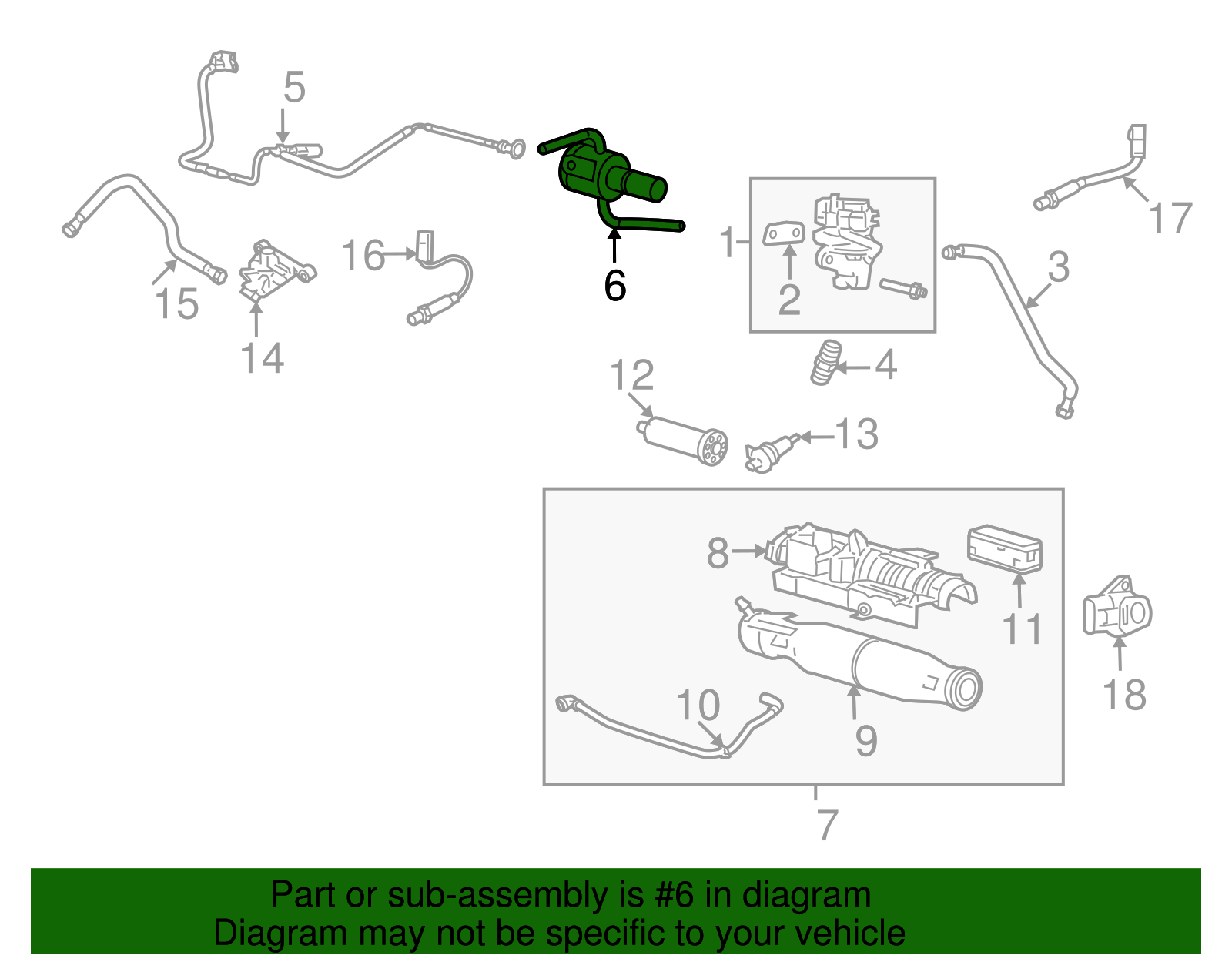 7W7Z-9E470-A - Egr Tube Connector 2004-2010 Ford F-150 | Big 3 Auto Parts