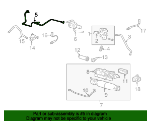 2007-2008 Ford F-150 Egr Tube 7L3Z-9E498-A | Varsity Ford