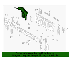 58395-08030 - Rear Body Panel Extension - 2021-2023 Toyota Sienna | OEM ...