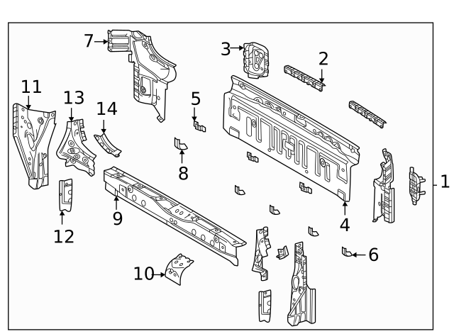 2021-2023 Toyota Sienna Rear Body Panel 58371-08040 | Toyota Parts Center