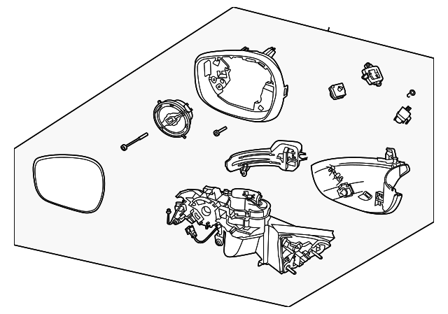 Genuine OEM Ford Part - Mirror Assembly PJ8Z-17682-LA | Genuine OEM ...