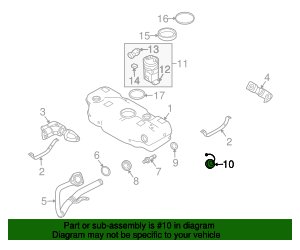 Genuine OEM GM Part - Fuel Tank Filler Cap 2009-2011 GM 95995094 ...