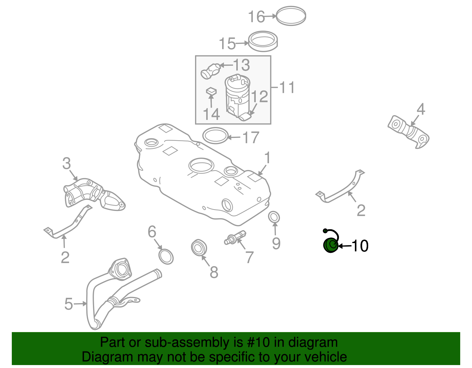2009-2011 GM Fuel Tank Filler Cap 95995094 GM | GMPartsDirect.com