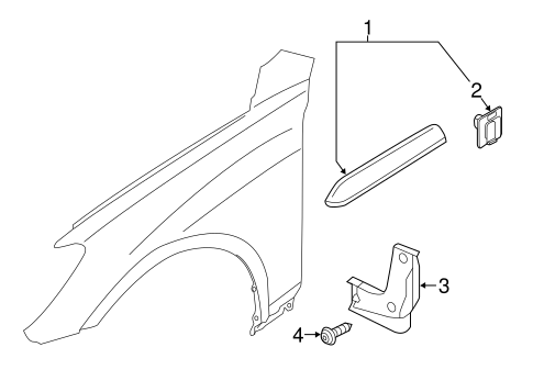 Exterior Trim - Fender for 2015 Hyundai Genesis | Hyundai OEM Parts Direct