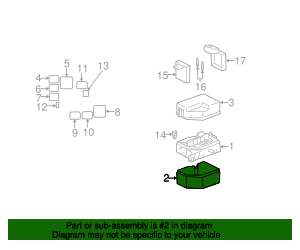 82663-52040 - High-Quality Fuse Box Cover for 2003-2006 Toyota ...