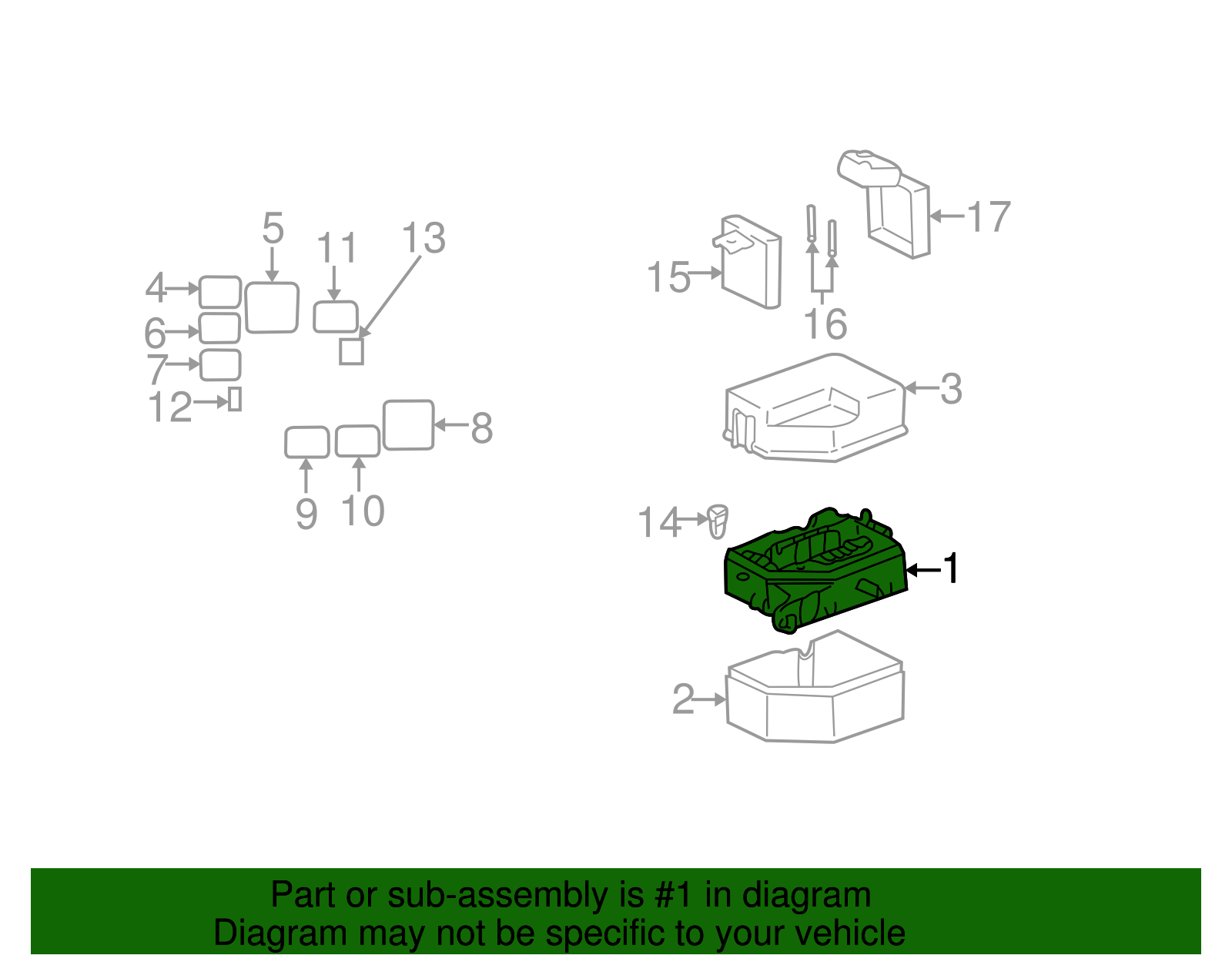 2000-2006 Toyota Fuse & Relay Box 82741-52010 | Retail Performance Auto ...