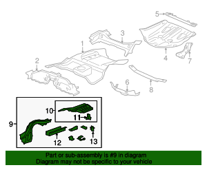 65660-TP7-305ZZ - Rear Rail Assembly 2010-2015 Honda | Honda Parts Online