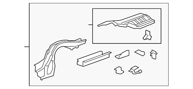 65660-TP7-305ZZ - Rear Rail Assembly 2010-2015 Honda | Honda Parts Online