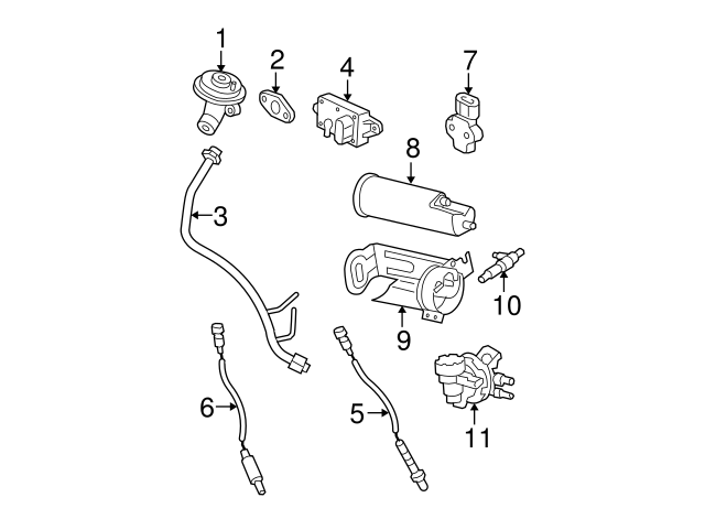 1991-2003 Ford Egr Valve XF1Z-9D475-CB | Ford OEM Parts Outlet