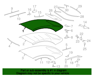 207-770-00-82-8Q50 - Folding Top 2011-2013 Mercedes-Benz | Mercedes ...