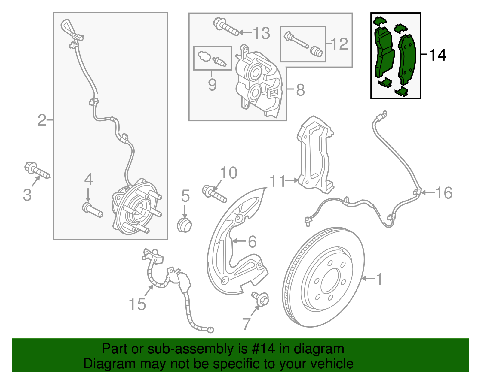 KL3Z-2001-A - Brake Pads Front 2018-2020 Ford F-150 | AutoNation Parts