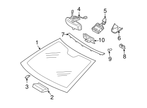 209-670-06-00 - Windshield 2005-2009 Mercedes-Benz | Mercedes-Benz USA ...