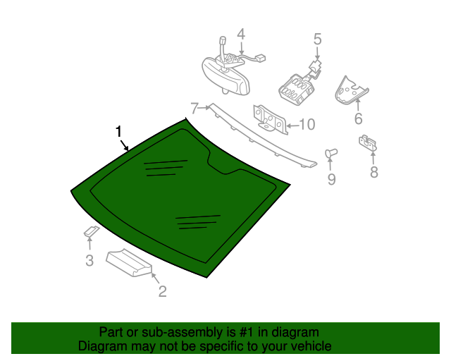 209-670-06-00 - Windshield 2005-2009 Mercedes-Benz | Mercedes-Benz USA ...