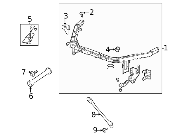 2020-2024 Cadillac CT4 Front Compartment Front Panel (Replaces 84878913 ...