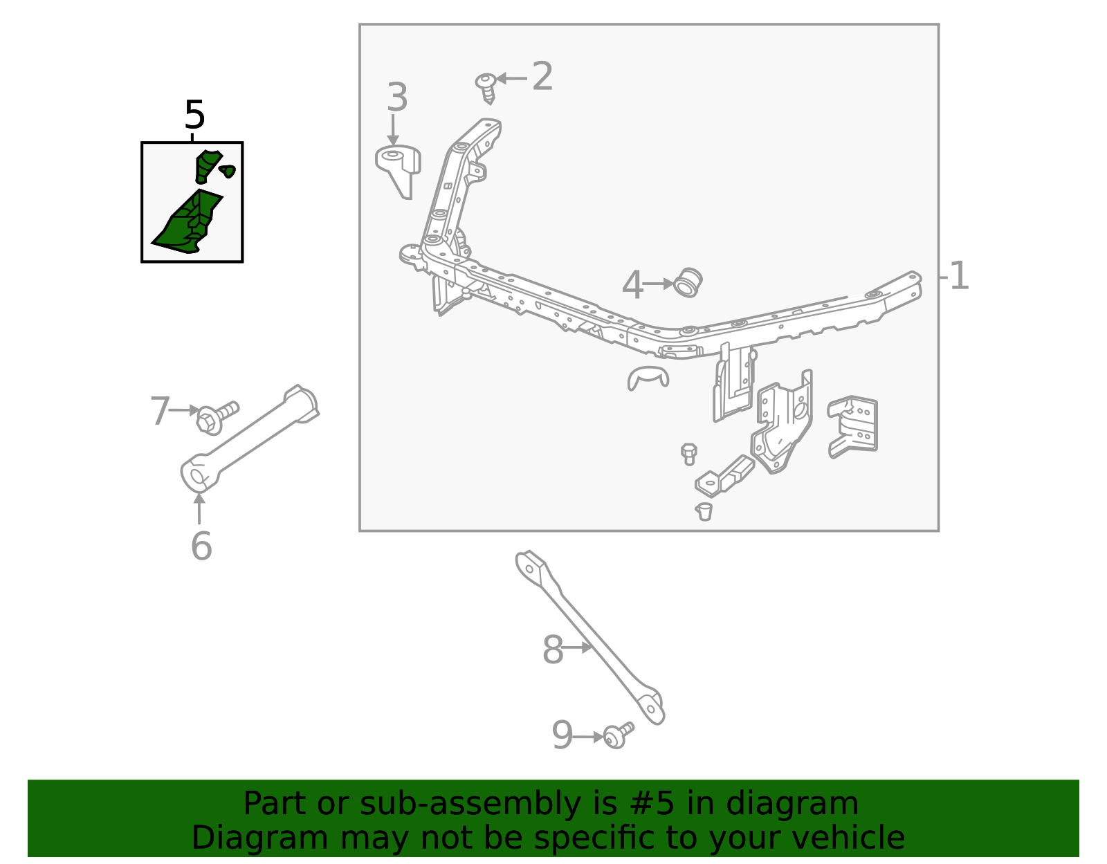 2020-2024 Cadillac CT4 Passenger Side Wheel Housing Bracket 84930905 ...
