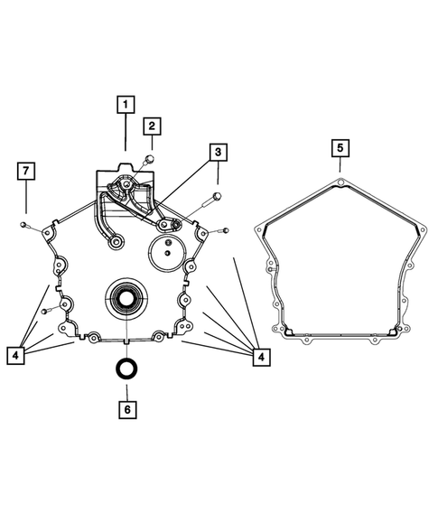 Timing Belt/Chain and Cover and Balance Shaft for 2009 Chrysler Sebring ...