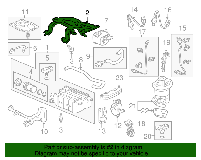 2010-2015 Honda Bracket, Canister 17358-TK5-A00 | OEM Parts Online