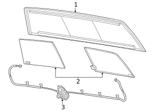 2019-2020 Ram 1500 Back Glass 68426398AC | TascaParts.com
