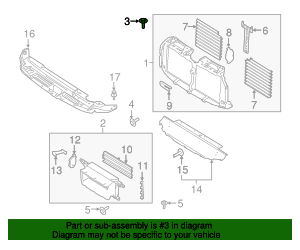 W703277-S450B 2015-2023 Ford Mount Panel Upper Bolt | Fairway Ford Parts
