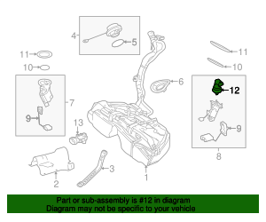 1561530028 - Fuel Pressure Sensor 2007-2015 Mercedes-Benz ...