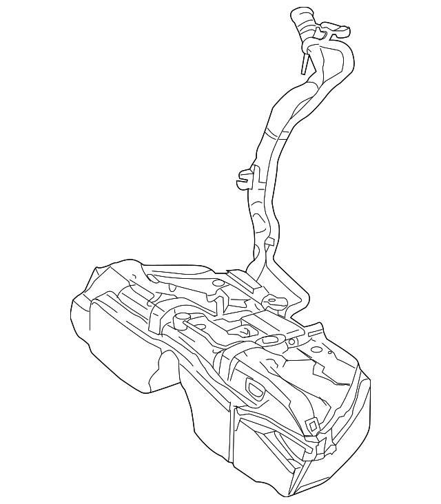 204-470-65-02 - Fuel Tank Assembly 2012-2015 Mercedes-Benz C 63 AMG ...