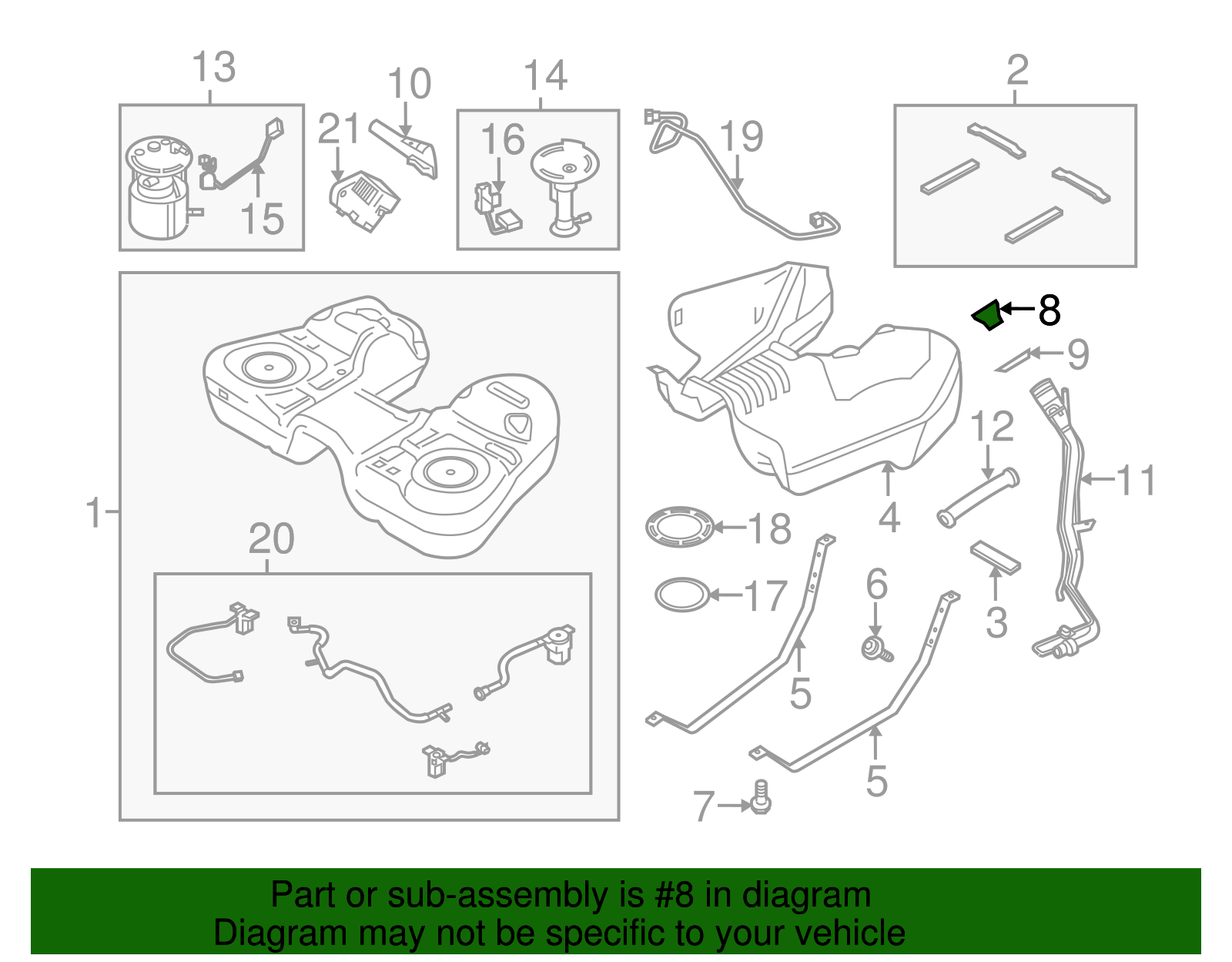 DG1Z-9034-F - High-Quality Fuel Filler Neck for 2013-2019 Ford ...