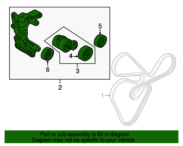 2011-2016 Kia Tensioner Assembly 25280 2G115 | TascaParts.com