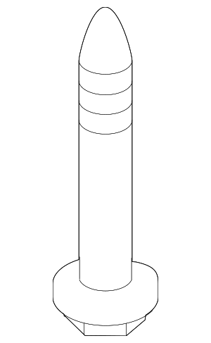 2010-2014 Volkswagen Engine Cradle Front Bolt N-105-286-02 | OEM Parts ...