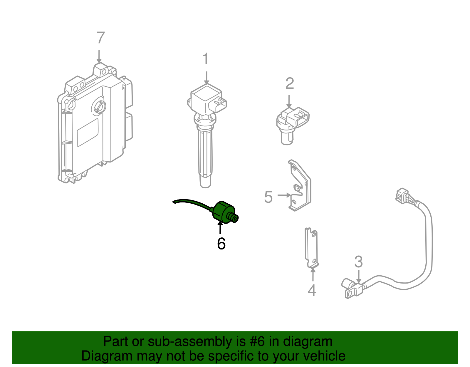 1999-2009 Suzuki | Knock Sensor | 1864078G00 | World OEM Parts Subaru