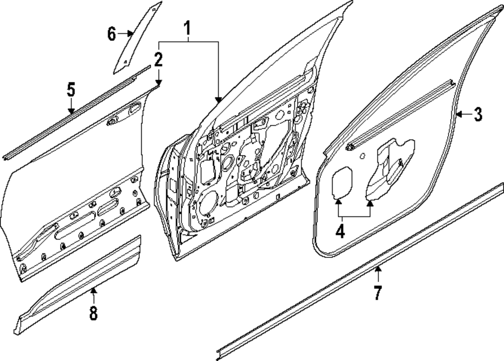 2025 Nissan Kicks Lower Molding 80871-7LD0A | TascaParts.com