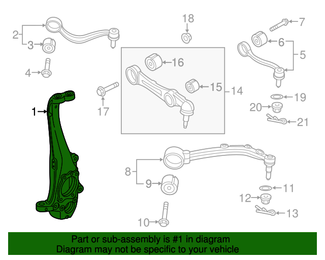 2015-2020 Hyundai Steering Knuckle 51710-B1001 | OEM Parts Online