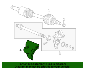 Front Wheel Drive Half Shaft Shield 84621503 | GMPartsDirect.com