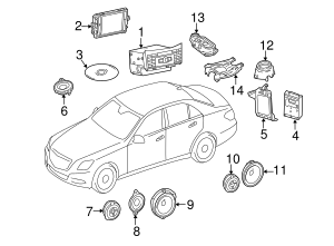212-906-70-00 - Speaker 2010-2018 Mercedes-Benz | AutoNationParts.com