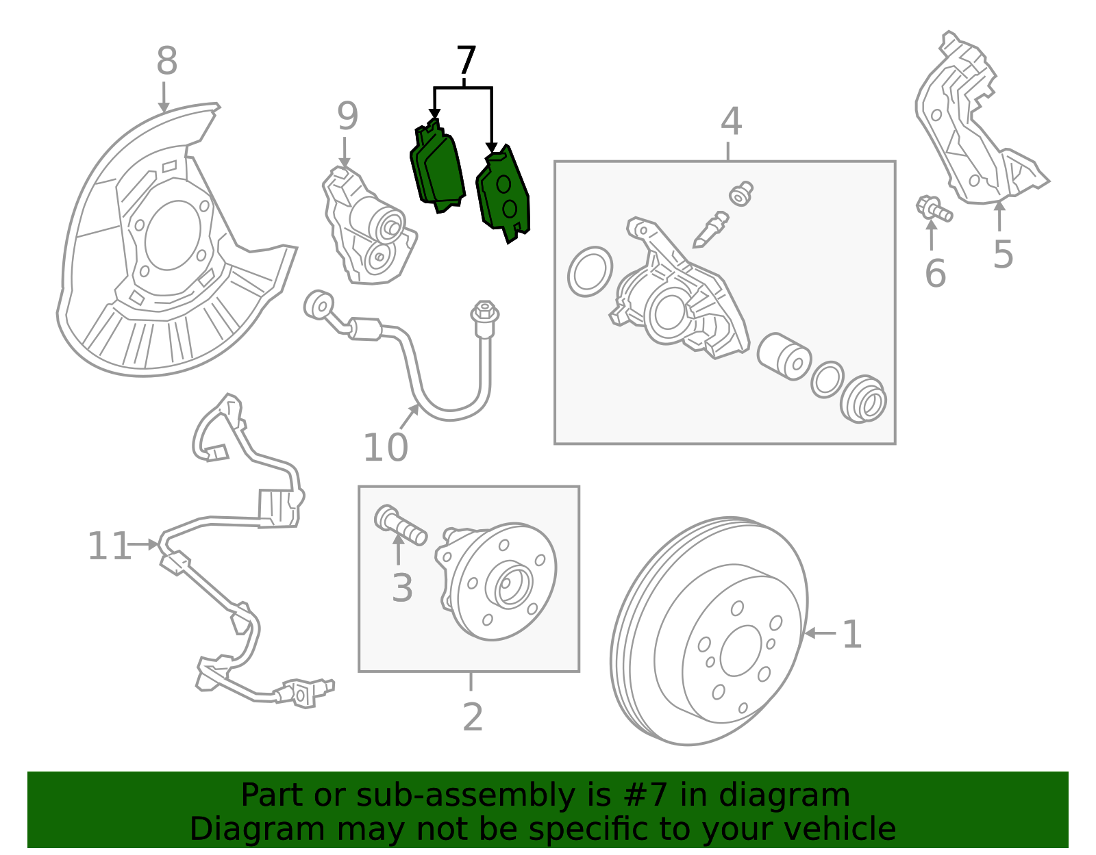 2019-2024 Toyota Brake Pads 04466-42080 | Retail Performance Auto Parts