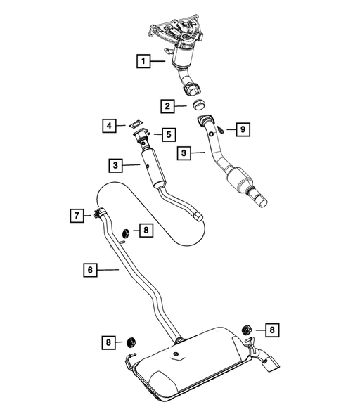 Exhaust System for 2017 Jeep Compass | Mopar Estores
