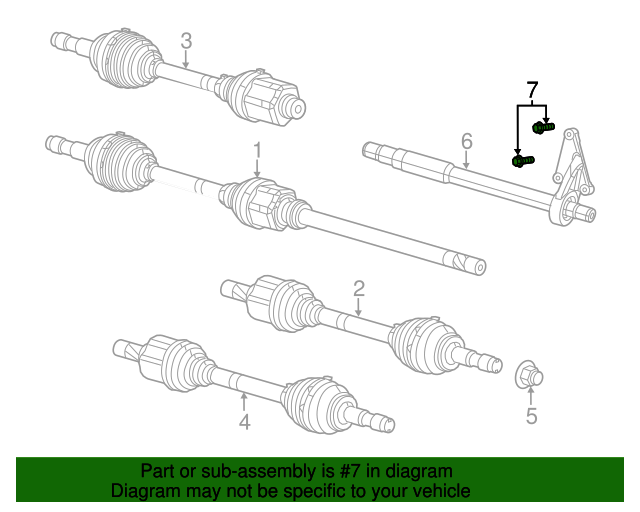 2007-2024 Mopar Stabilizer Bar Bolt 06104218AA | Mopar Parts Canada