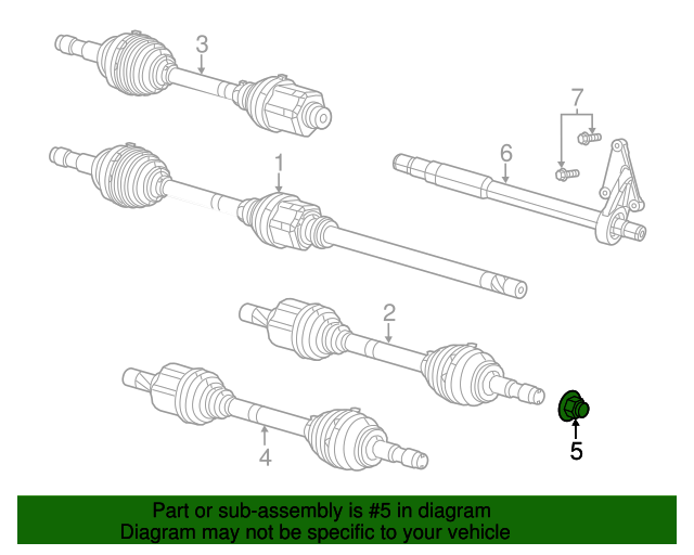 2014-2023 Ram Nut 6510636AA | TascaParts.com