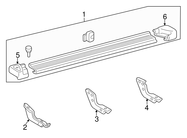 1996-1998 Toyota 4Runner Running Board Mount Bracket 51795-35010 | OEM ...