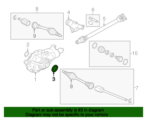 2017-2024 Jaguar F-Pace Differential Oil Seal T4A12424 | Haper Jaguar Parts