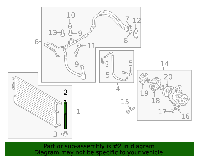 2010-2022 Hyundai Drier Dessicant Bag 97853-2F100 | QuirkParts