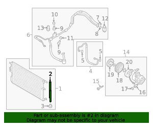 2010-2022 Hyundai Drier Dessicant Bag 97853-2F100 | QuirkParts