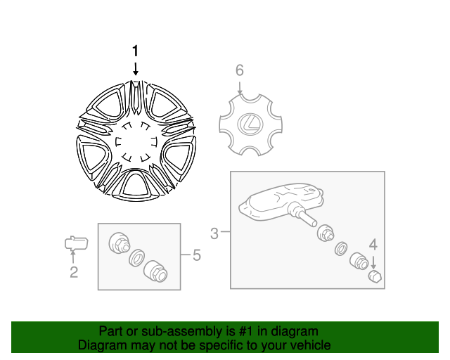 2005-2009 Lexus GX470 Wheel, Alloy 4261A-60080 | OEM Parts Online