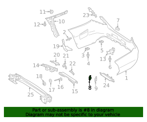 205-885-70-04 - Bumper Bracket 2019-2020 Mercedes-Benz | Mercedes-Benz ...