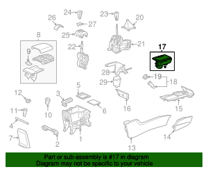 77230-TA0-A01ZB - Holder Assembly Cup *NH608L* (Gun Metallic) - 2008 ...