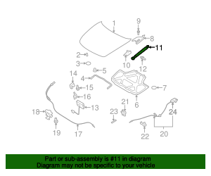 2007-2015 Infiniti Support Cylinder 65470-JK00C | OEM Parts Online