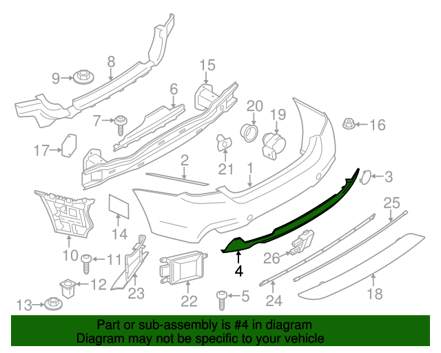 51128054564 - 2014-2019 BMW Lower Cover (51-12-8-054-564) | BMW of ...