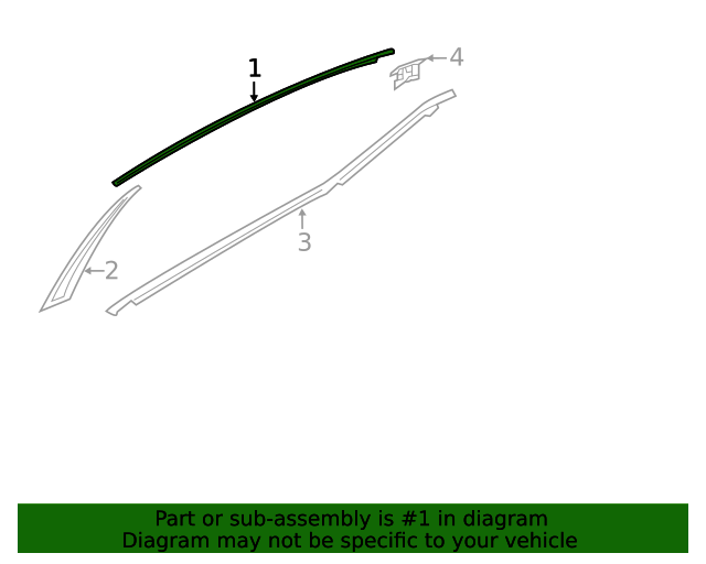 82813-6CA0A - Door Reveal Molding 2019-2024 Nissan Altima ...